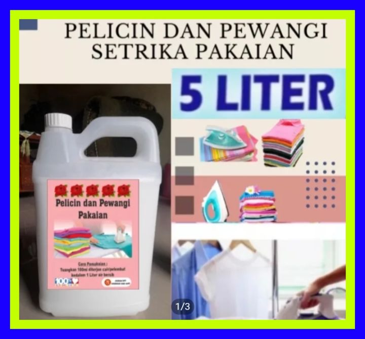 PELICIN PEWANGI SETRIKAAN PAKAIANLAUNDRY 5 LITR | Lazada Indonesia