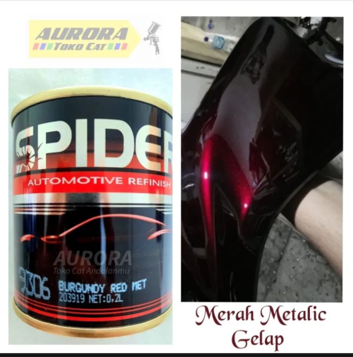 CAT MERAH GELAP METALIK 1KG | Lazada Indonesia