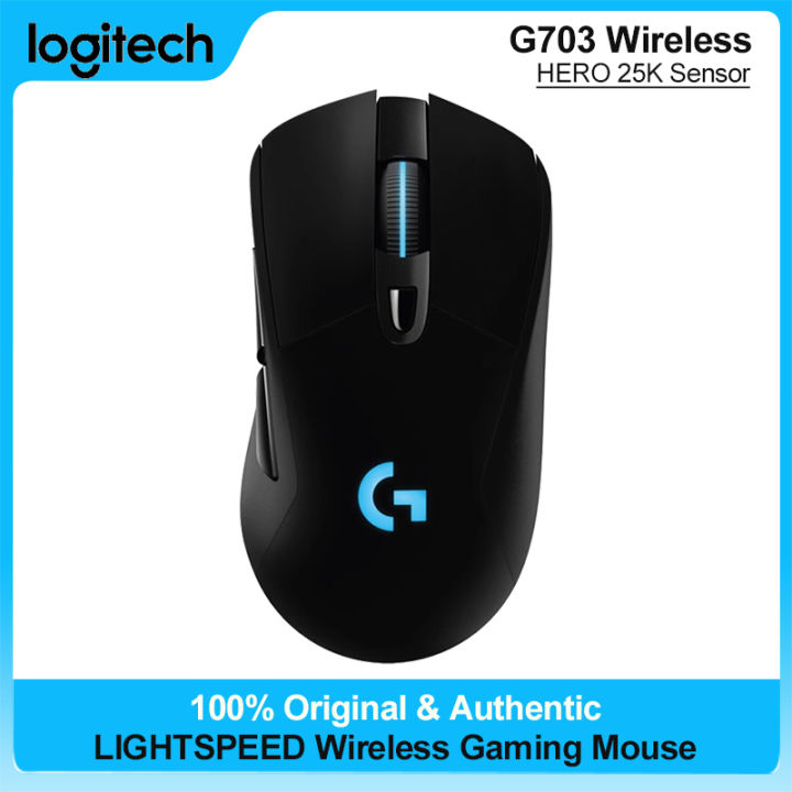 Logitech G703 LIGHTSPEED HERO Sensor E-sports Gaming Mouse 25600DPI ...