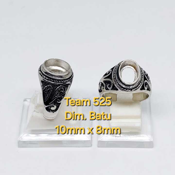 Ring emban alpaka super dim 10x8 tanam ukir ukiran bali pengikat ring ...