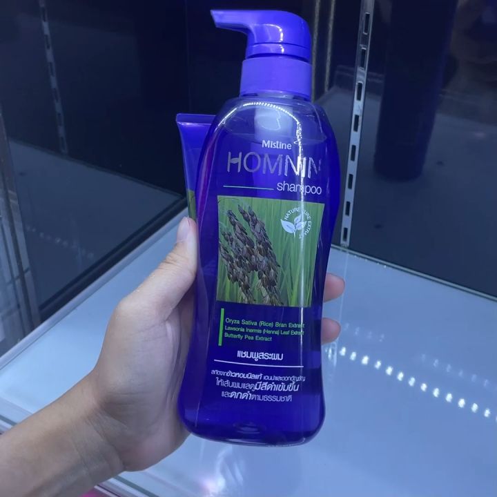 MISTINE HOMNIN SHAMPOO/CONDITIONER แชมพู 400 ML/คอนดิชันเนอร์บำรุงผม ...