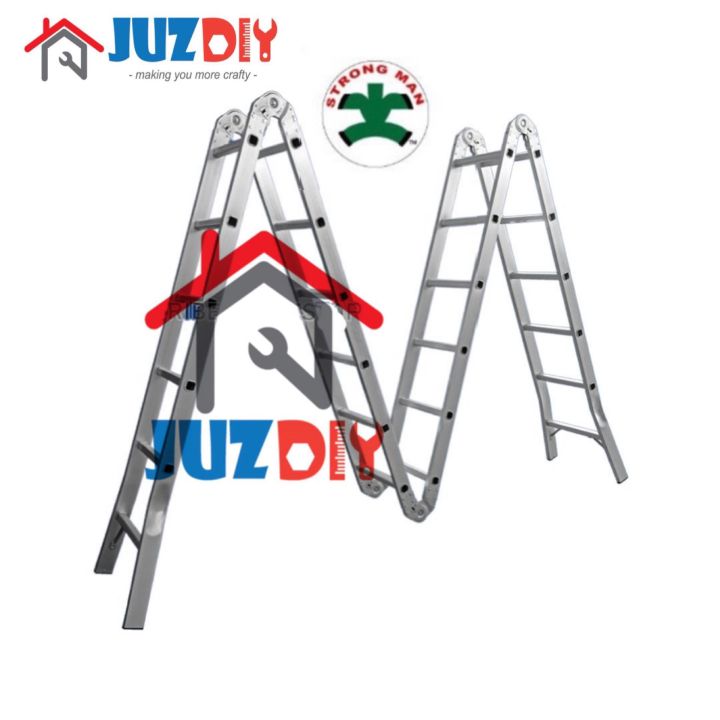 Strongman(NIETZ) / HANDEY EN 131 Heavy Duty 20 Steps Aluminium Multi ...