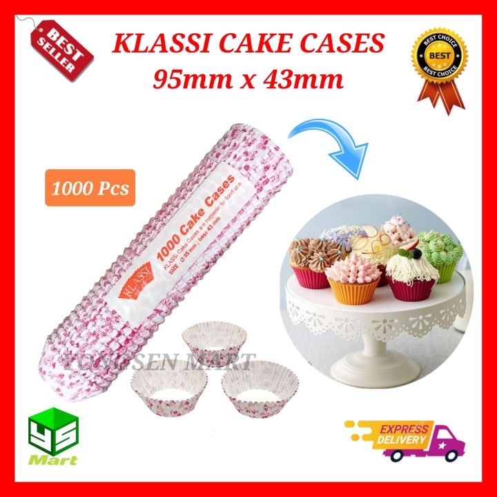 Klassi cake cases 95mm cup cake cup kertas bolu kukus pendek | Lazada ...
