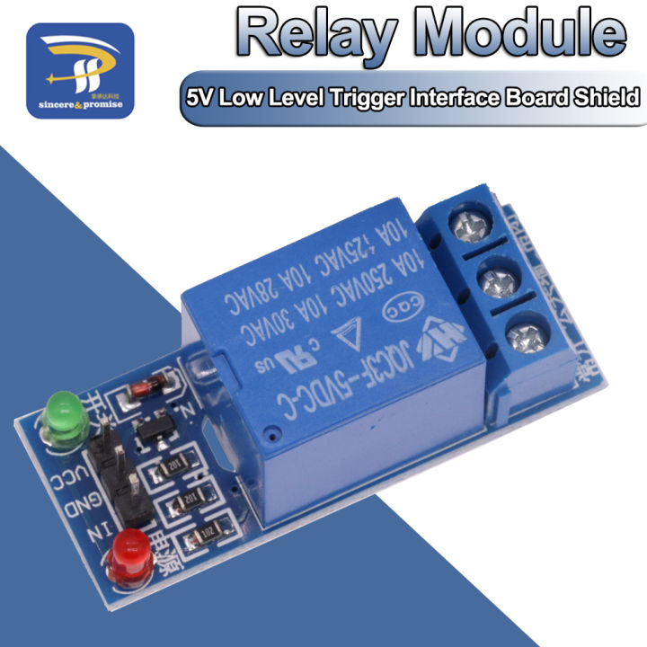 1 Channel One Way 5V 12V Low Level Trigger Relay Module Microcontroller Development Expansion ...