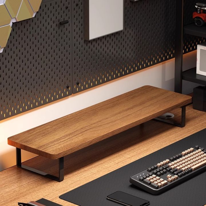 Elevated Desktop Computer Monitor Stand Free-Floating Workstation ...