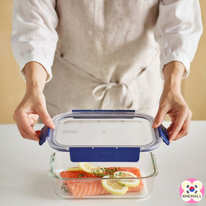 LocknLock Top Class Silicone Glass Airtight Container Food Container ...