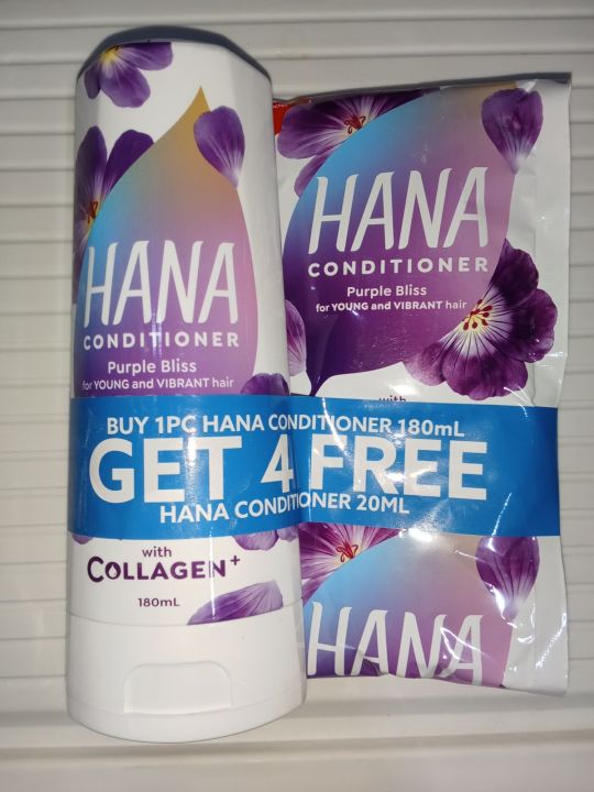 Hana C0nditioner 180ml +( 20ml )x 4 | Lazada PH
