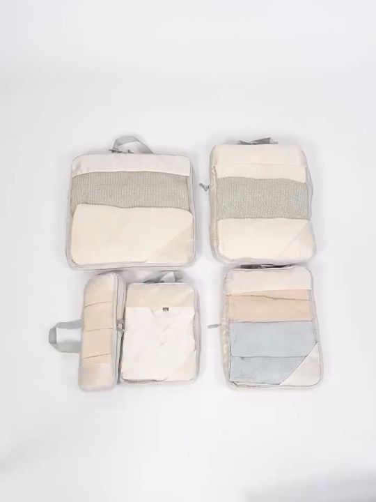 Set of 5 Compression Travel Organizer Bag Luggage Expansion Bag Travel ...