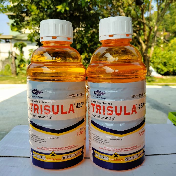Insektisida TRISULA 450 SL 1 Liter Obat Hama Tanaman Padi | Lazada ...