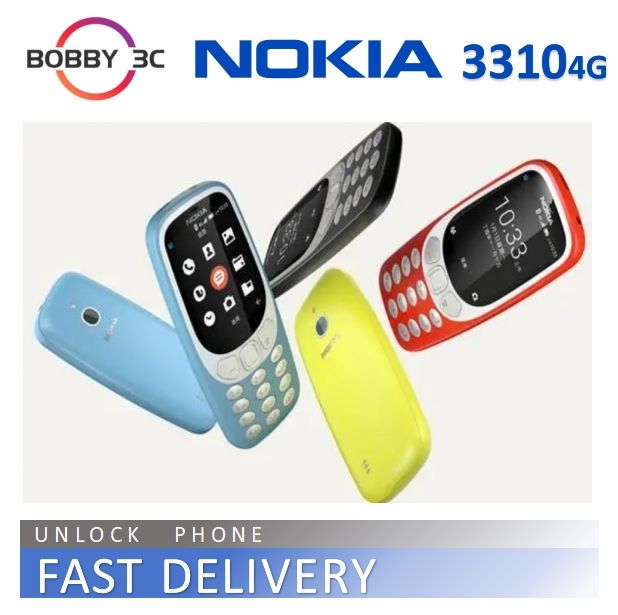 Original Nokia 3310 Only GSM 3G 4G LTE 2.4inch 2MP handphone with Bluetooth wifi Single Sim LTE ...