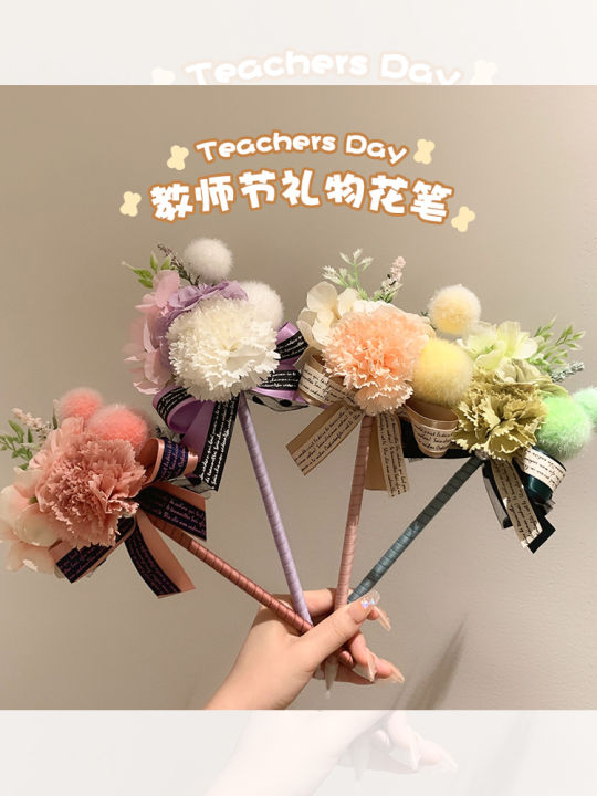 Practical Gift Flower Bouquet Kindergarten Carnation Pen School Opening ...