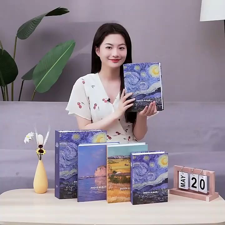 3R 4R 5R Oil painting style album 100 pockets 200 pockets insert photo ...