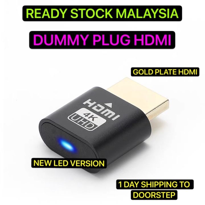 hdmi Dummy Plug Virtual Display Adapter hdmi Dummy Plug 4K for mining ...