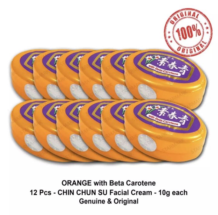 CHIN CHUN SU Facial Cream with Beta Carotene 10grams Genuine Original ...