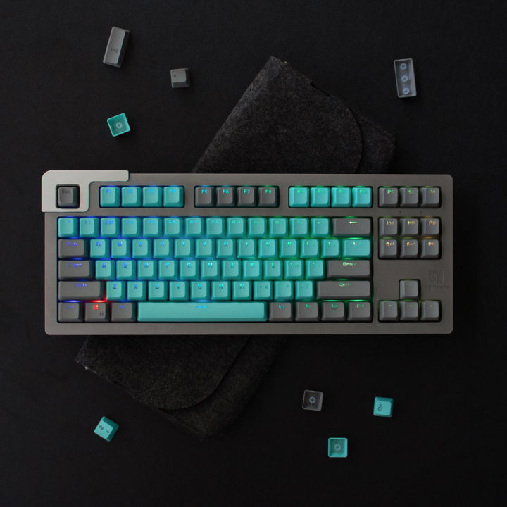 [BHT] Minimalist Shine Through Keycap 104 Keys PBT Double Shot OEM ...