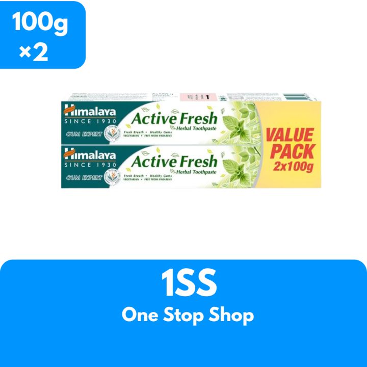 HIMALAYA ACTIVE FRESH HERBAL TOOTHPASTE × 2 100g | Lazada PH