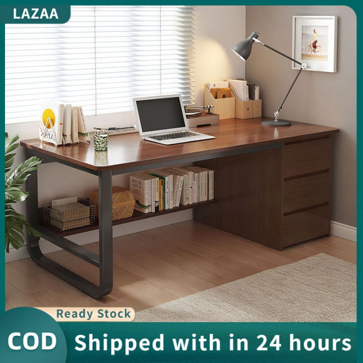 140CM Computer Table Meja Belajar Multifunction Study Table With Drawer ...