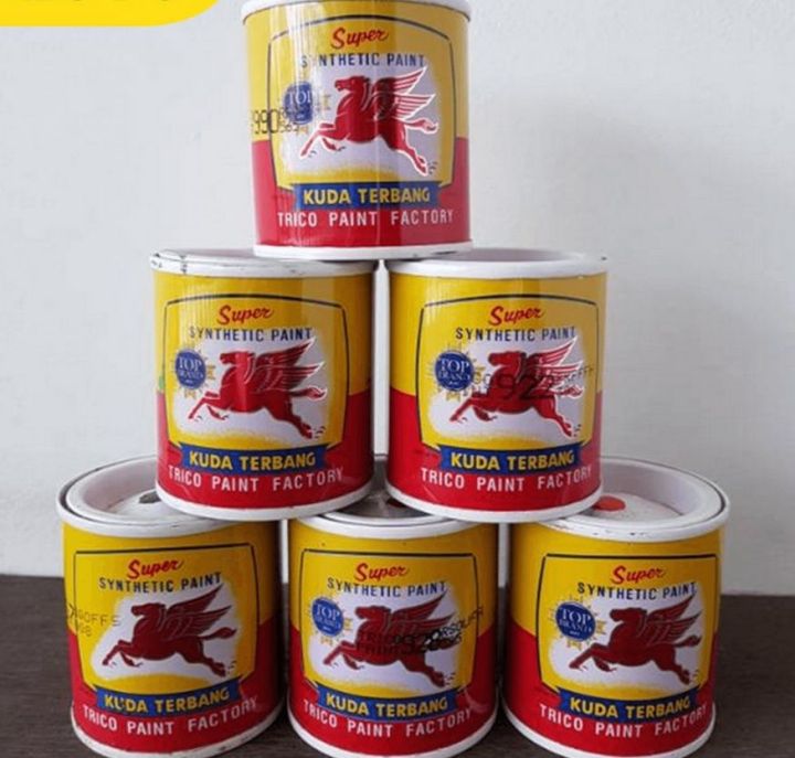 CAT MINYAK KUDA TERBANG KECIL WARNA HITAM/PUTIH/MERAH/BIRU/KUNING 100cc ...