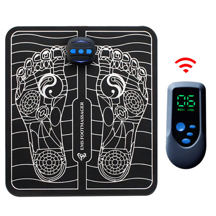 Hailicare EMS Electric Foot Massager Mat 6 Modes Relieve Pain Muscle ...