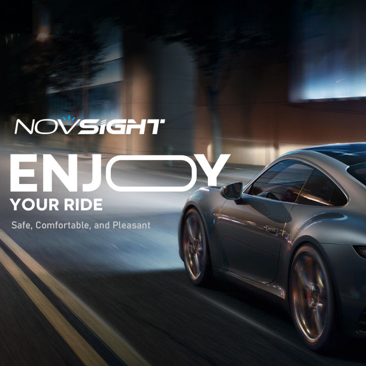 Novsight N63 9005 9006 H1 H3 H4 H7 H11 LED Headlight Bulb 90W 20000LM ...