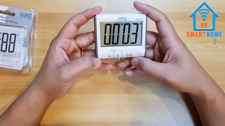 เครื่องจับเวลาถอยหลัง พร้อมนาฬิกา รุ่น DC101 Digital Kitchen Timer ...