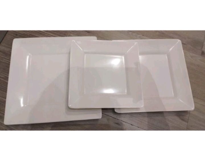 Melawares Square Plain Plates | Lazada PH