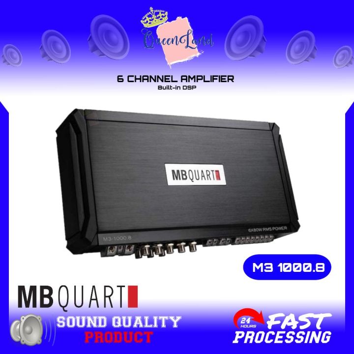 MB QUART M3 CLASS D 6-CHANNEL DSP AMPLIFIER- 1000W | Lazada