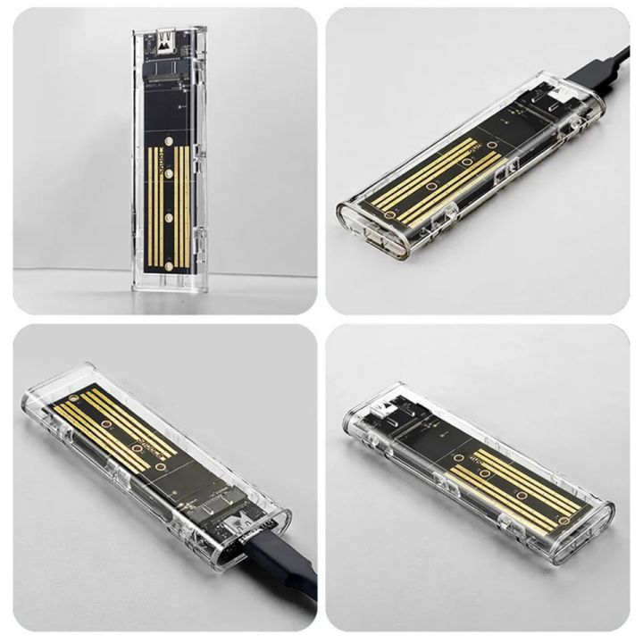M.2 NVME NGFF External SSD Case 10Gbps PCIe SSD Box for PC Laptop (Type ...