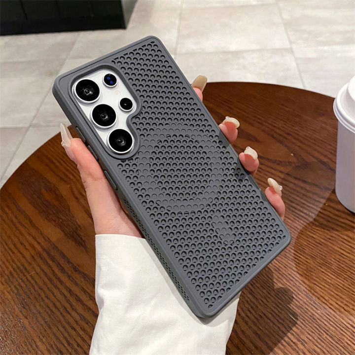 Luxury Heat Dissipation Breathable For Magsafe Case For Samsung S25 S24 ...