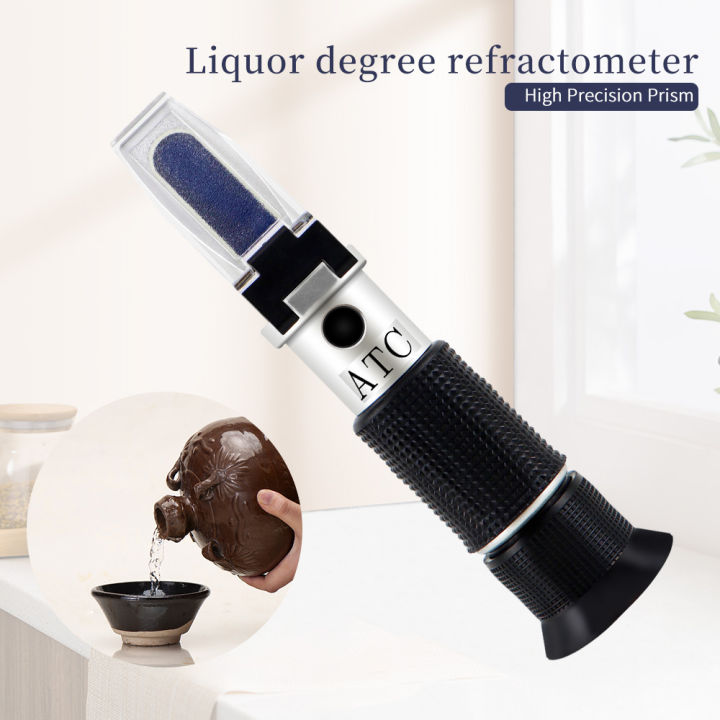 Handheld Alcoholmeter Beer Refractometer Spirits Tester Alcohol 0-80% ...