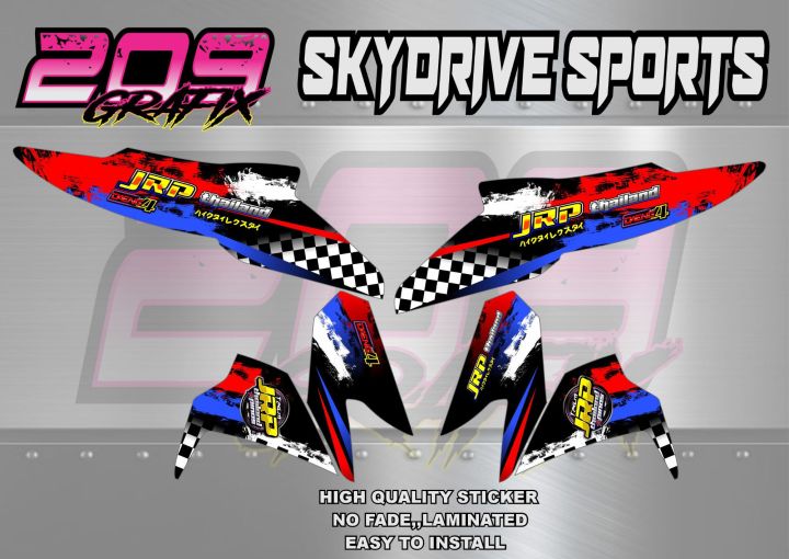 SKYDRIVE SPORTS DECAL STICKER GRP | Lazada PH