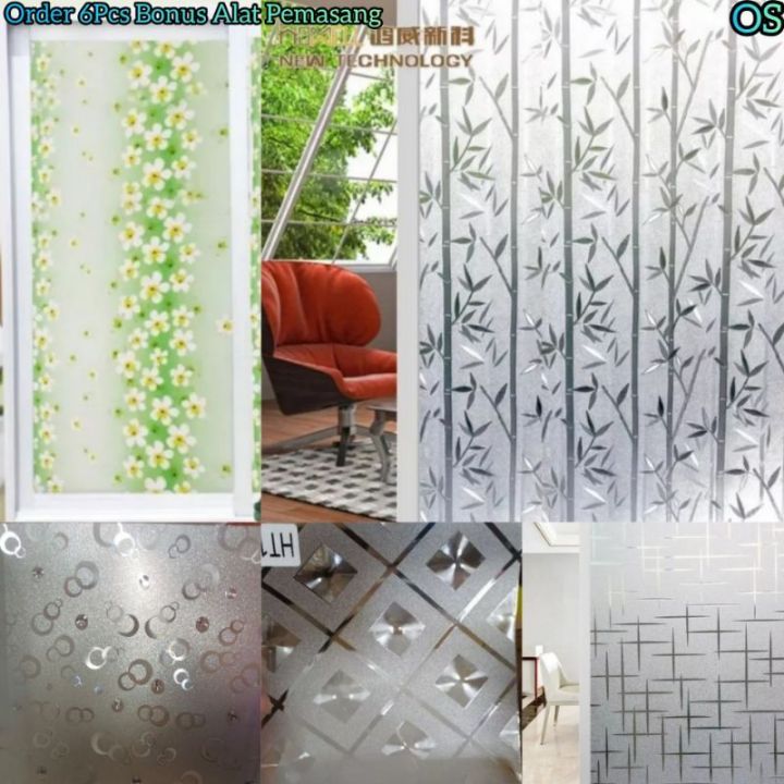 Stiker Kaca Anti Panas L122CmxP50Cm Sudah Mempunyai Perekat Super ...
