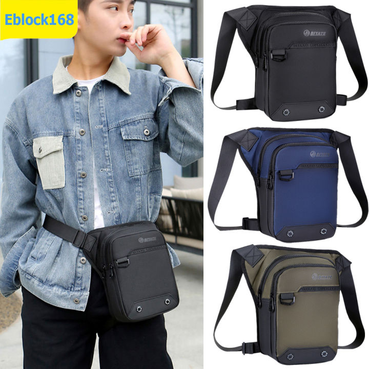 Men Waterproof Nylon Drop Leg Bag Hip Bags On The Thigh Handy Fanny ...
