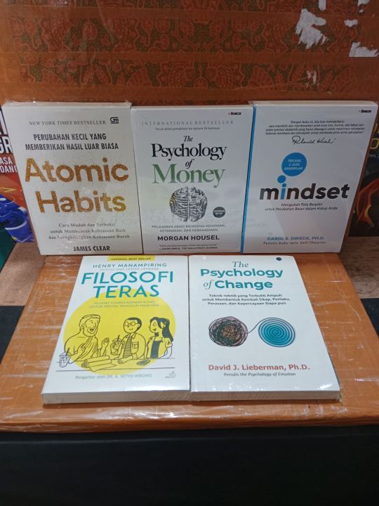 buku paket 5 Atomic Habits Mindset the Psychology of Money Filosofi Teras the Psychology of ...