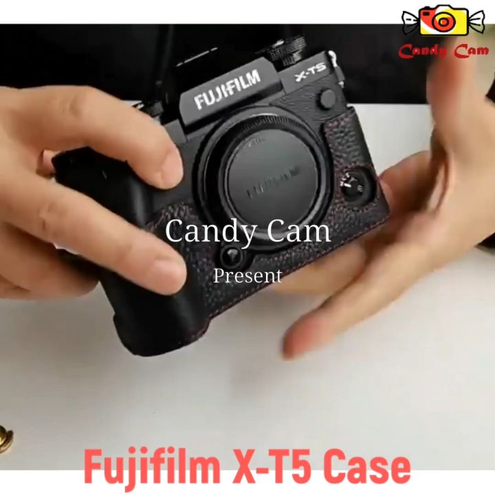 Half case เคสหนัง หนังแท้ Fujifilm X-T5 XT5 | Lazada.co.th