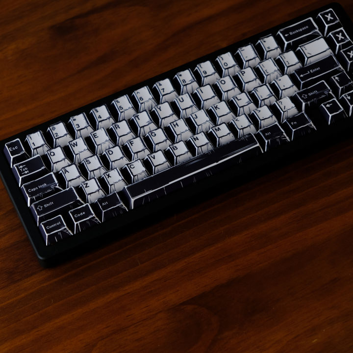 JCM Comic Keycaps Cherry Profile PBT Dye Sub Keycap WOB EVA 01 Mixed ...