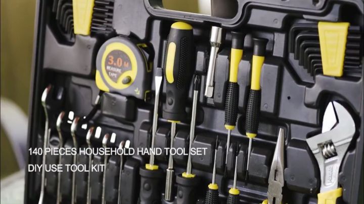 KEELAT 108 Pcs Toolbox Set Home Tool Kit For DIY and Quick Repairs Home Basic Tool Box Set Tools ...