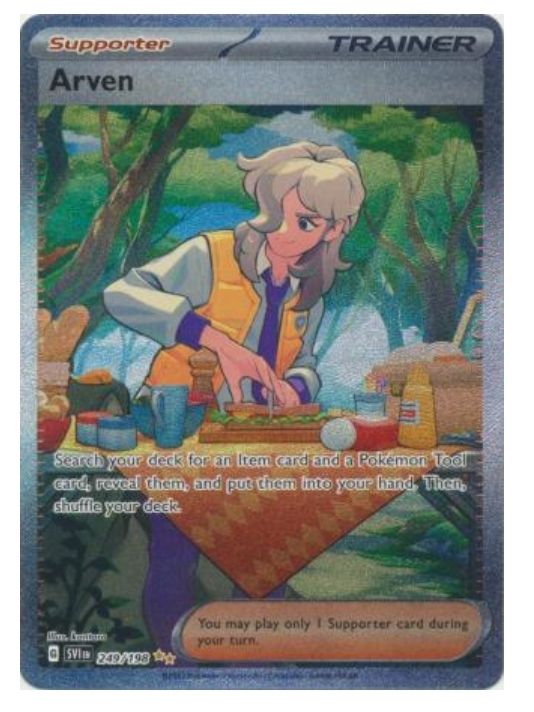 Pokemon Card - Arven - 249/198 - Special Illustration Rare Scarlet ...
