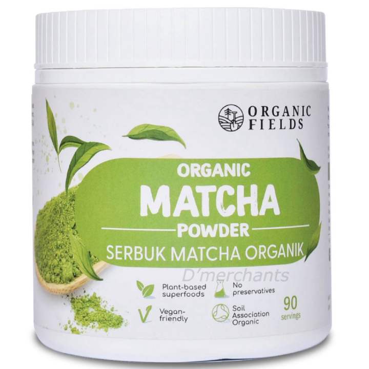 ORGANIC FIELDS Organic Matcha Powder | 120g | Lazada