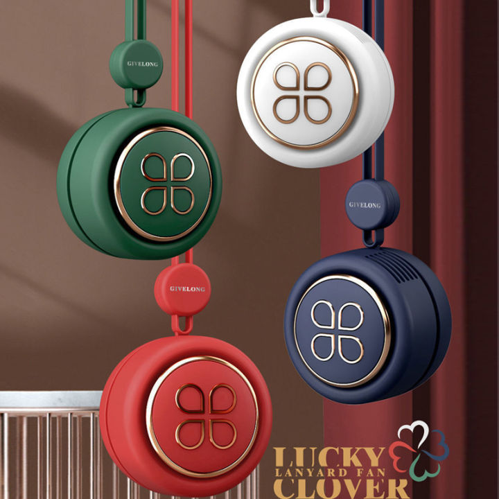 MOMO USB Mini Fan Handheld Neck Charging Mute Portable Bladeless Large ...