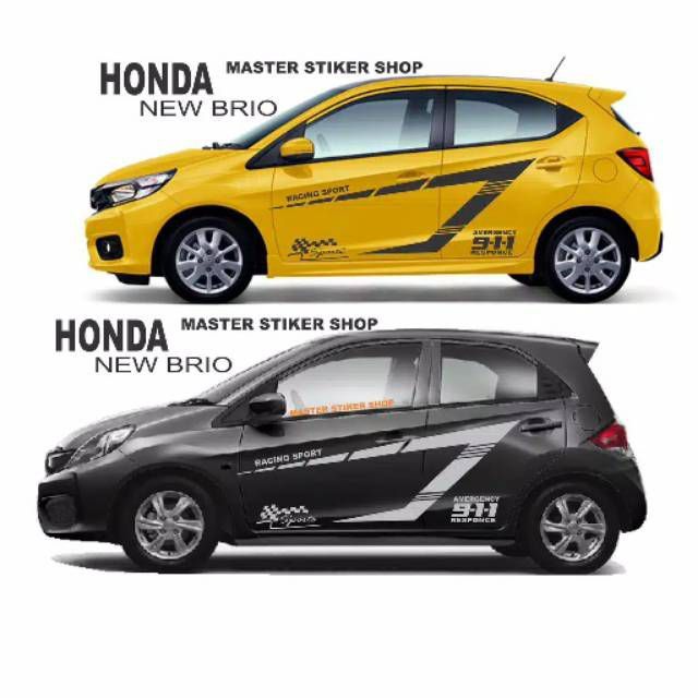 Stiker sticker Honda all new Brio Cutting sticker mobil keren agra ...