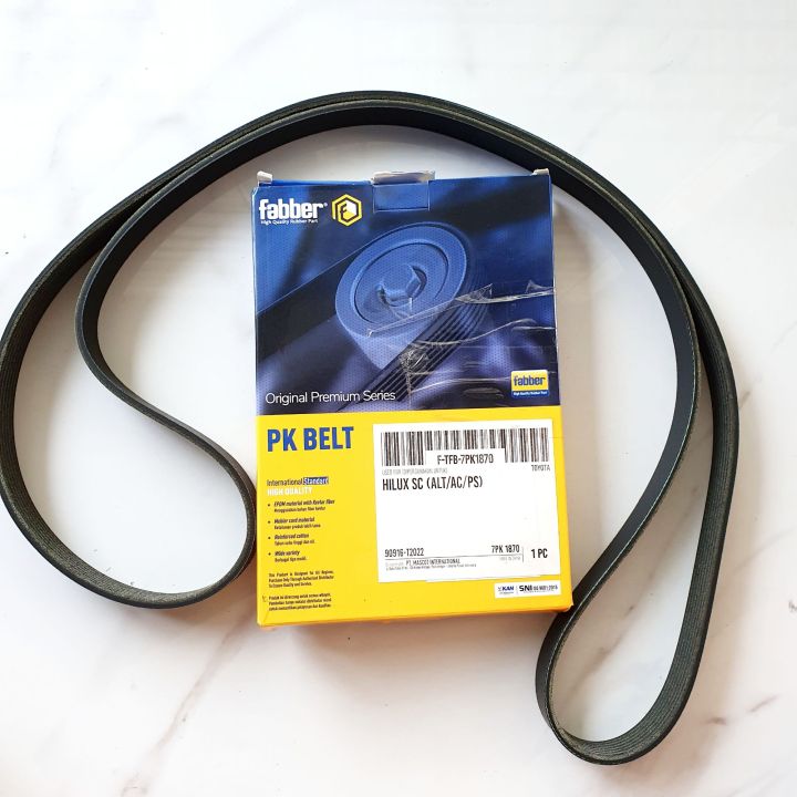 FABBER VANBELT FAN BELT TOYOTA HILUX SINGLE CABIN 7PK1870 | Lazada ...