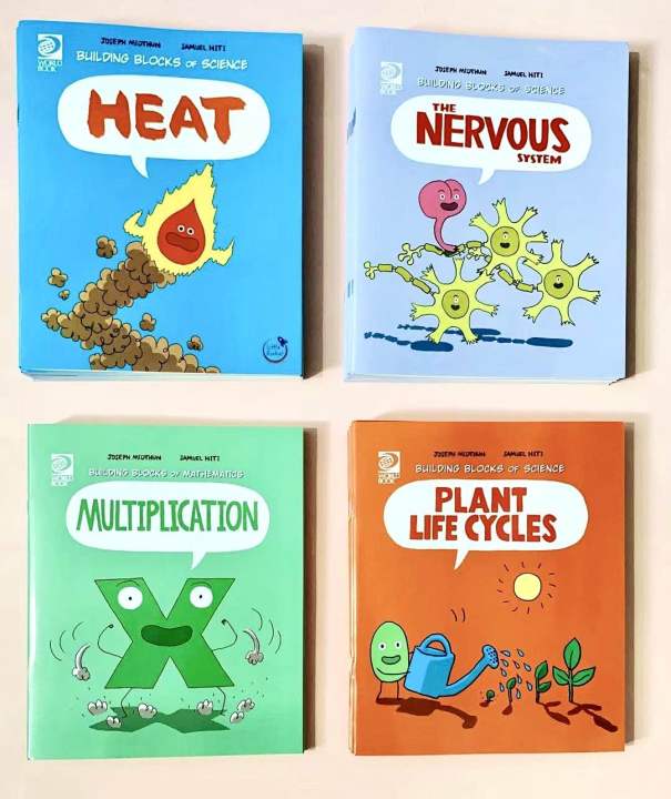 Building Blocks of Science：Physical/Life/Plant&Animal /Math Comic Book ...