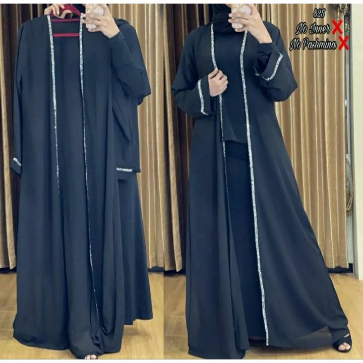 LONG OUTER ABAYA // OUTER ABAYA DUBAI // OUTER DAN INNER DI JUAL ...
