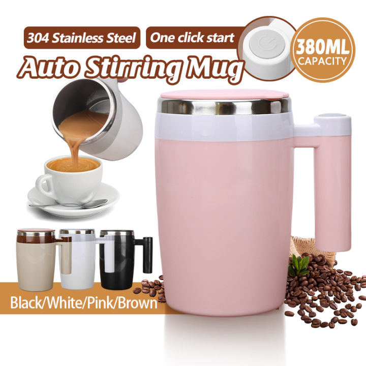 【SG stock】Steve Cup Self Stirring Electric Coffee Mug Stainless Steel ...