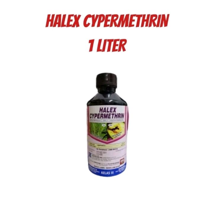 1L HALEX CYPERMETHRIN 5.5% (Sama Dengan Hextar CMC Cyper Kencis ) Racun ...