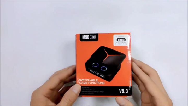 M90 Pro Headet Bluetooth Earphone Wireless Earbuds Stereo Bass Touch ...