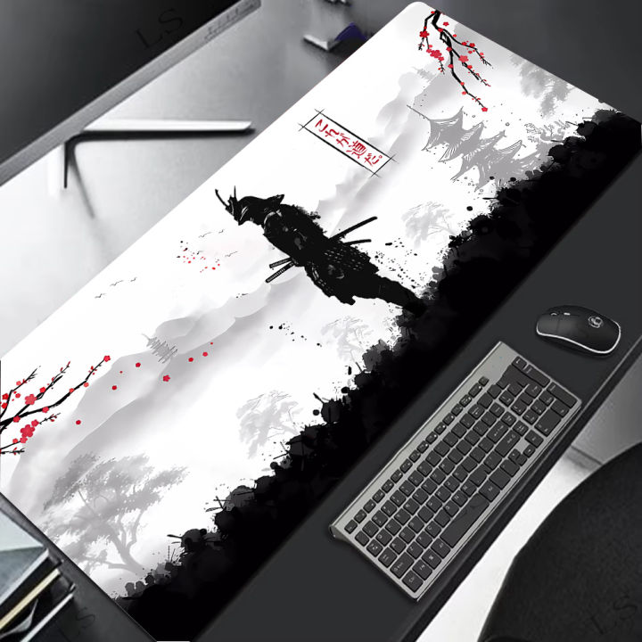 Samurai Warrior MousePad Gamer Computer Accessories Keyboard Table Mat ...