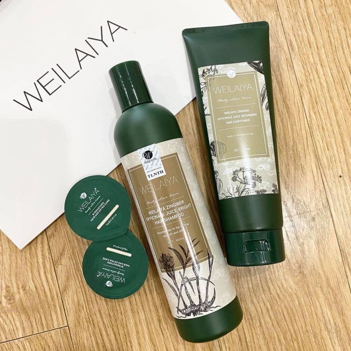 Cặp Dầu Gội xả Gừng Hà Thủ Ô WEILAIYA, Ngăn Rụng Tóc, Kích Mọc Tóc ...