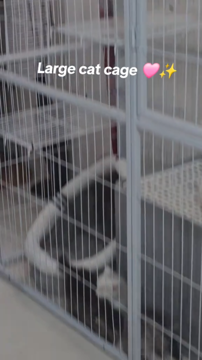 PAPAPET Large Cat Cage with Platform Multi-Tier Stackable Pet Crate ...